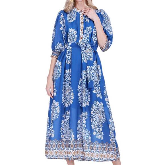 Joy Joy | Dresses | New Joy Joy Oasis Maxi Dress In Indigo | Poshmark